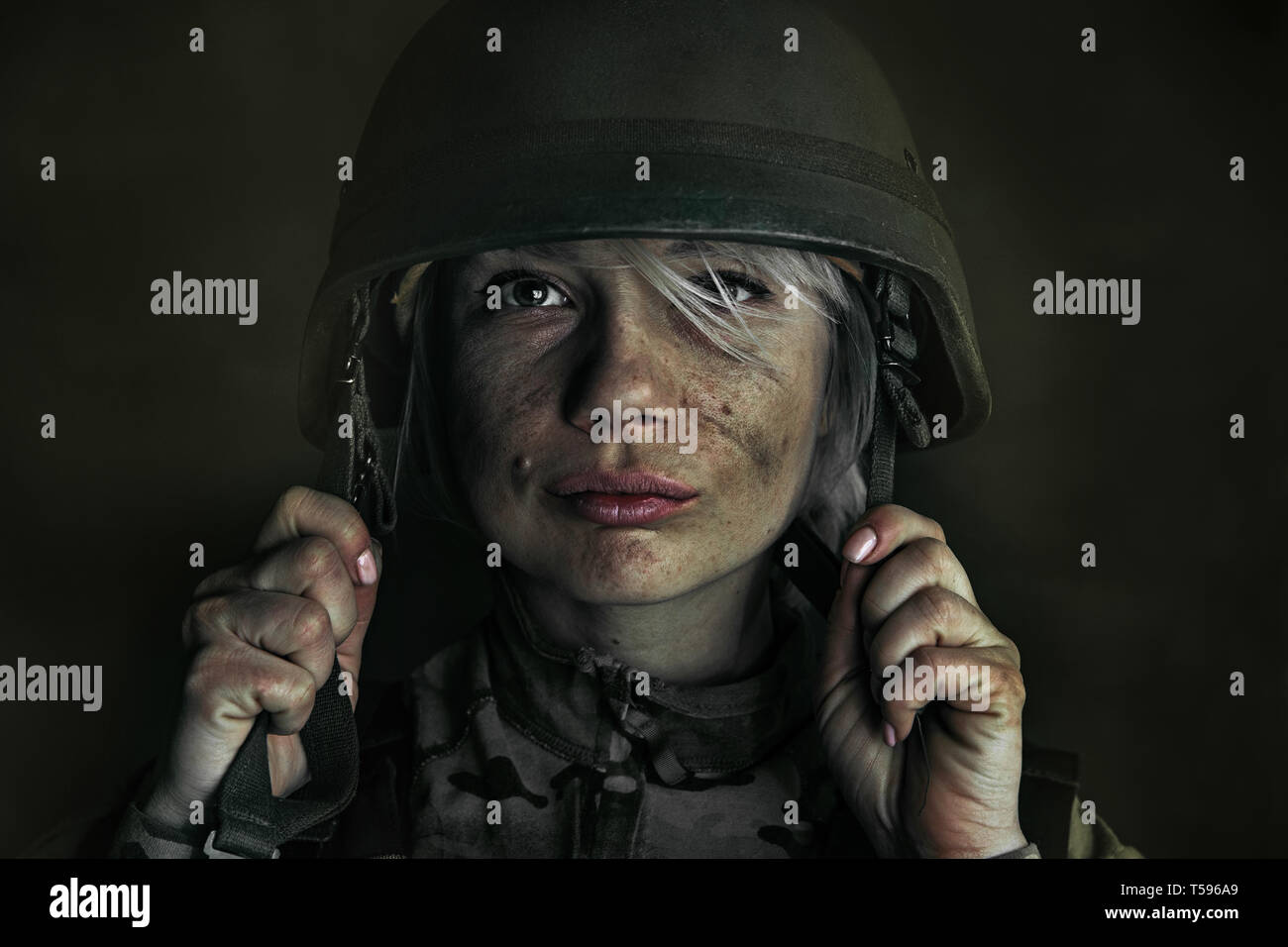 Death is not so terrifying as a fight with it. Close up portrait of ...