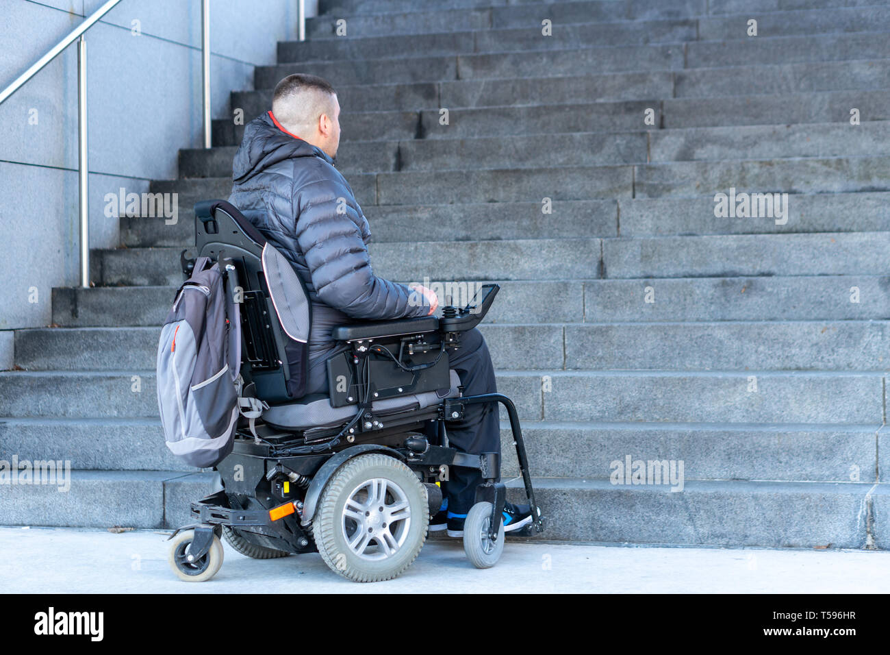 Disability access stairs hi-res stock photography and images - Alamy