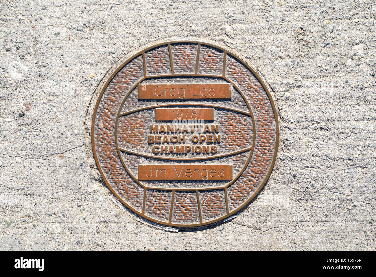 Manhattan Beach, California - March 26, 2019: Greg Lee and Jim Menges ...