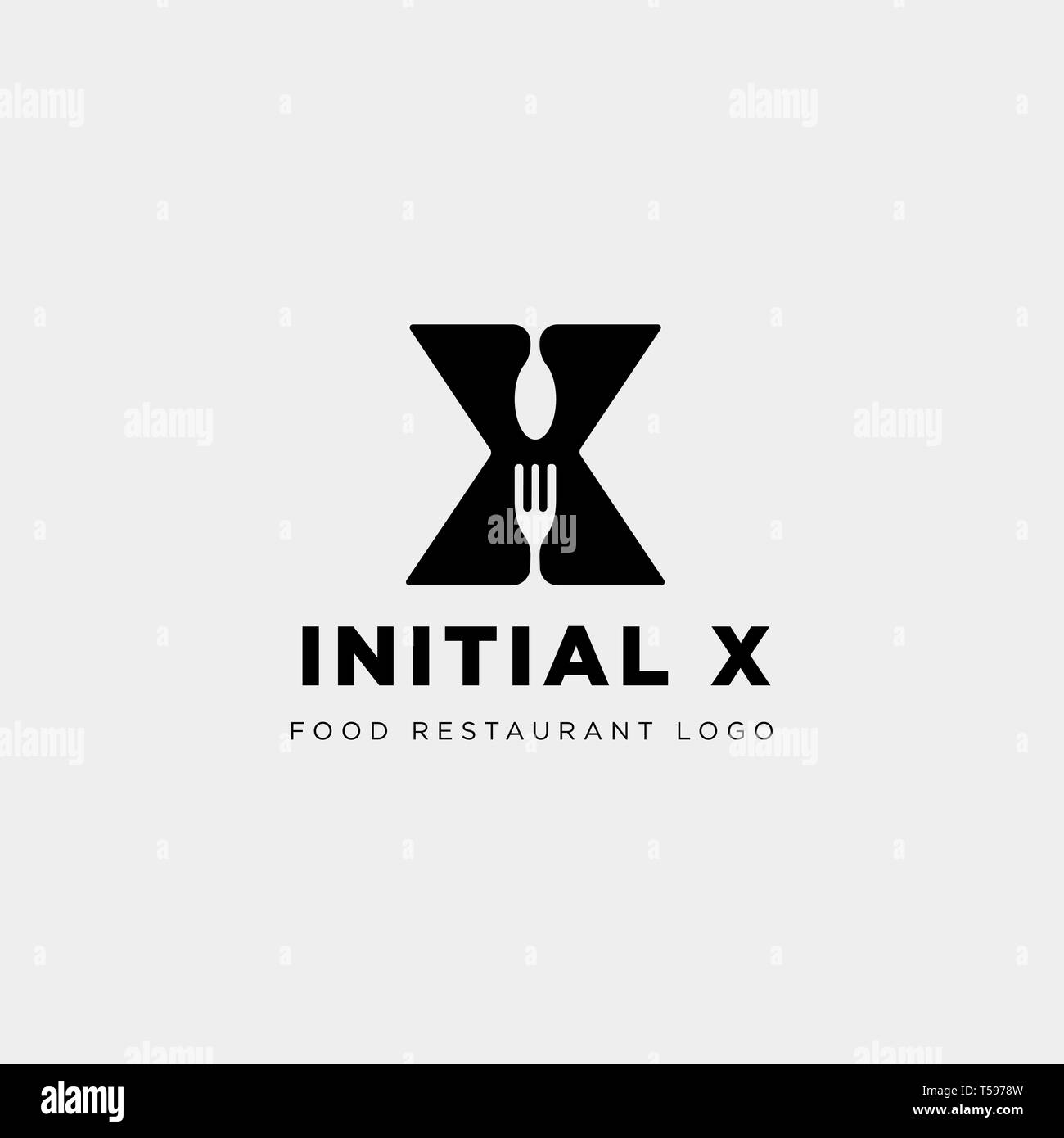 X restaurant logo hi-res stock photography and images - Alamy