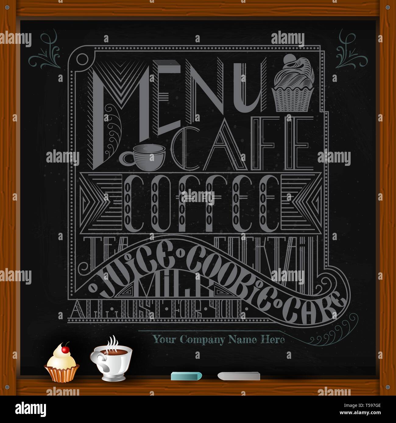 Cocktail Menu On Black Board High Resolution Stock Photography and ...