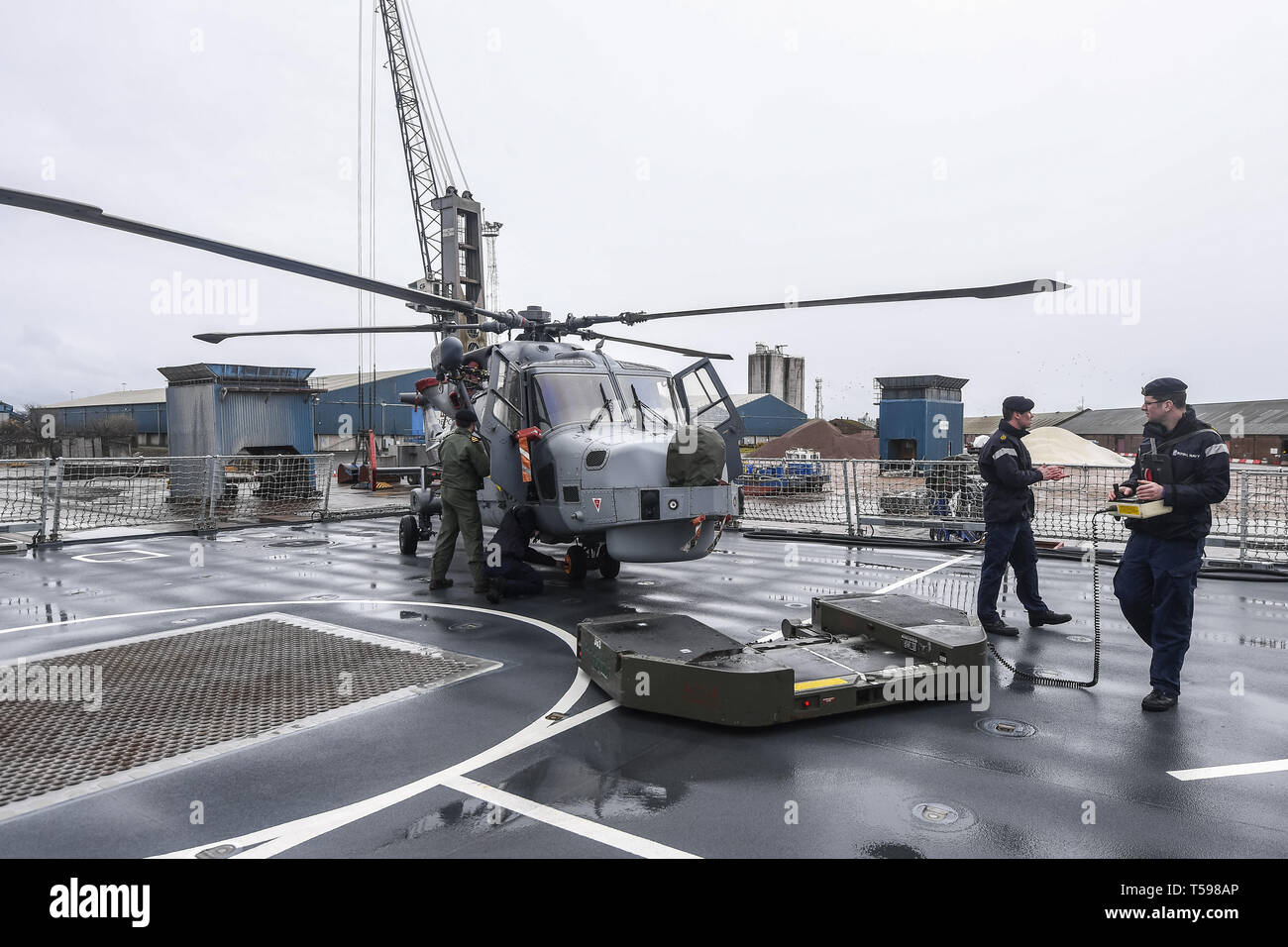 Press are invited onboard the HMS Defender as she returns to Glasgow ...