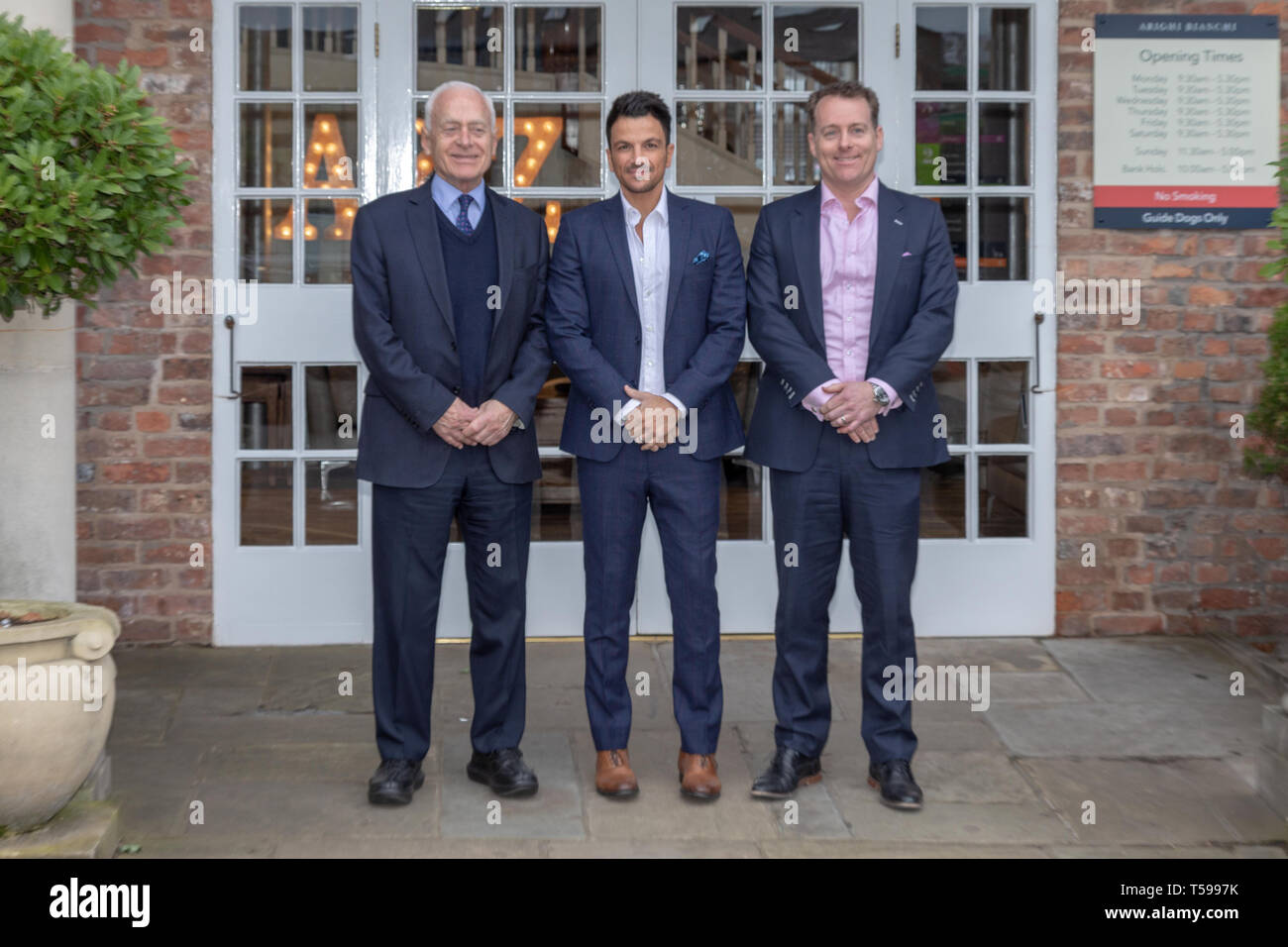Peter Andre at the Arighi Bianchi store in Macclesfield, Cheshire ...