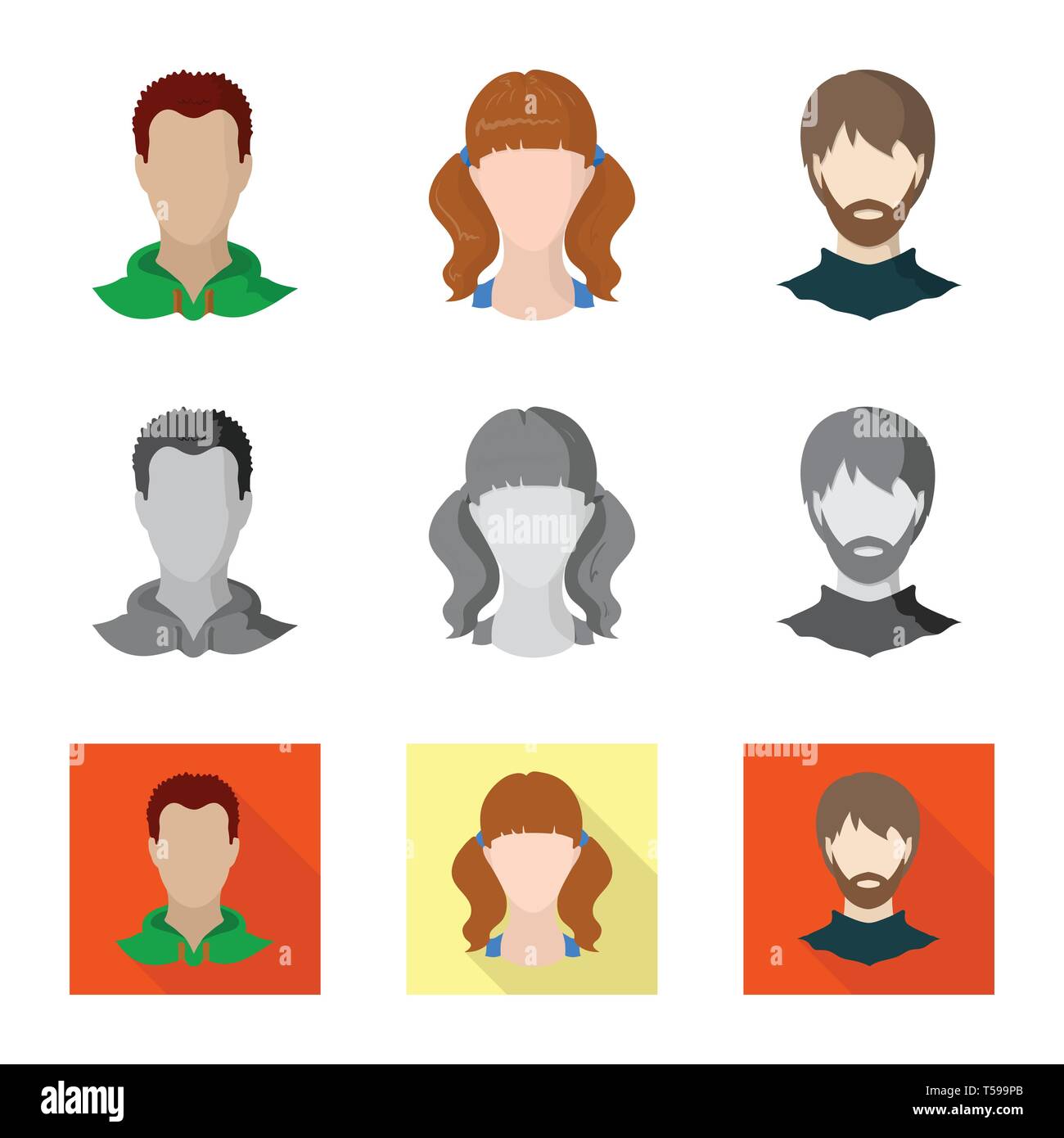 Vector illustration of professional and photo symbol. Set of ...