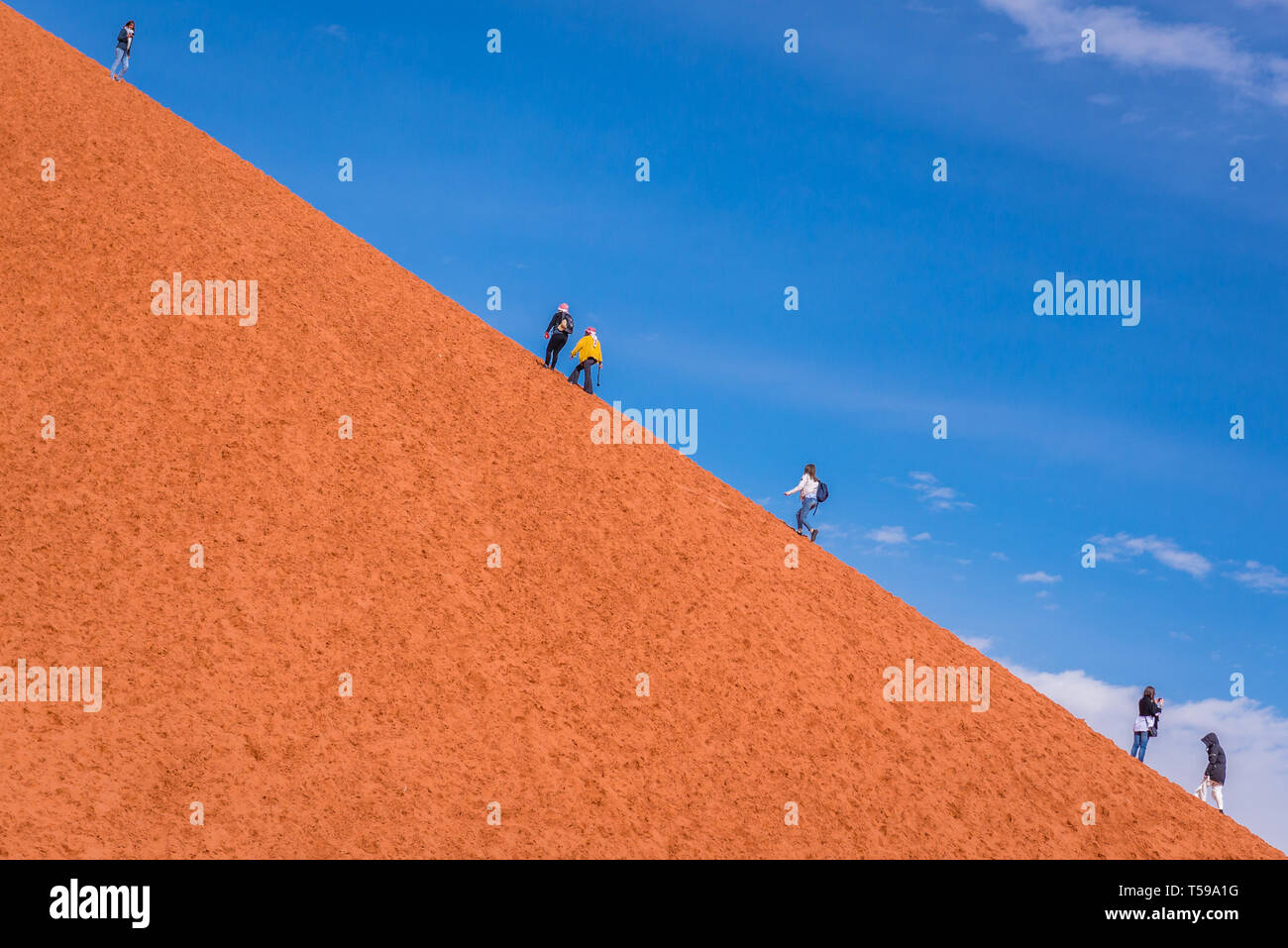 Red Sand Dune in Wadi Rum valley also called Valley of the Moon in ...