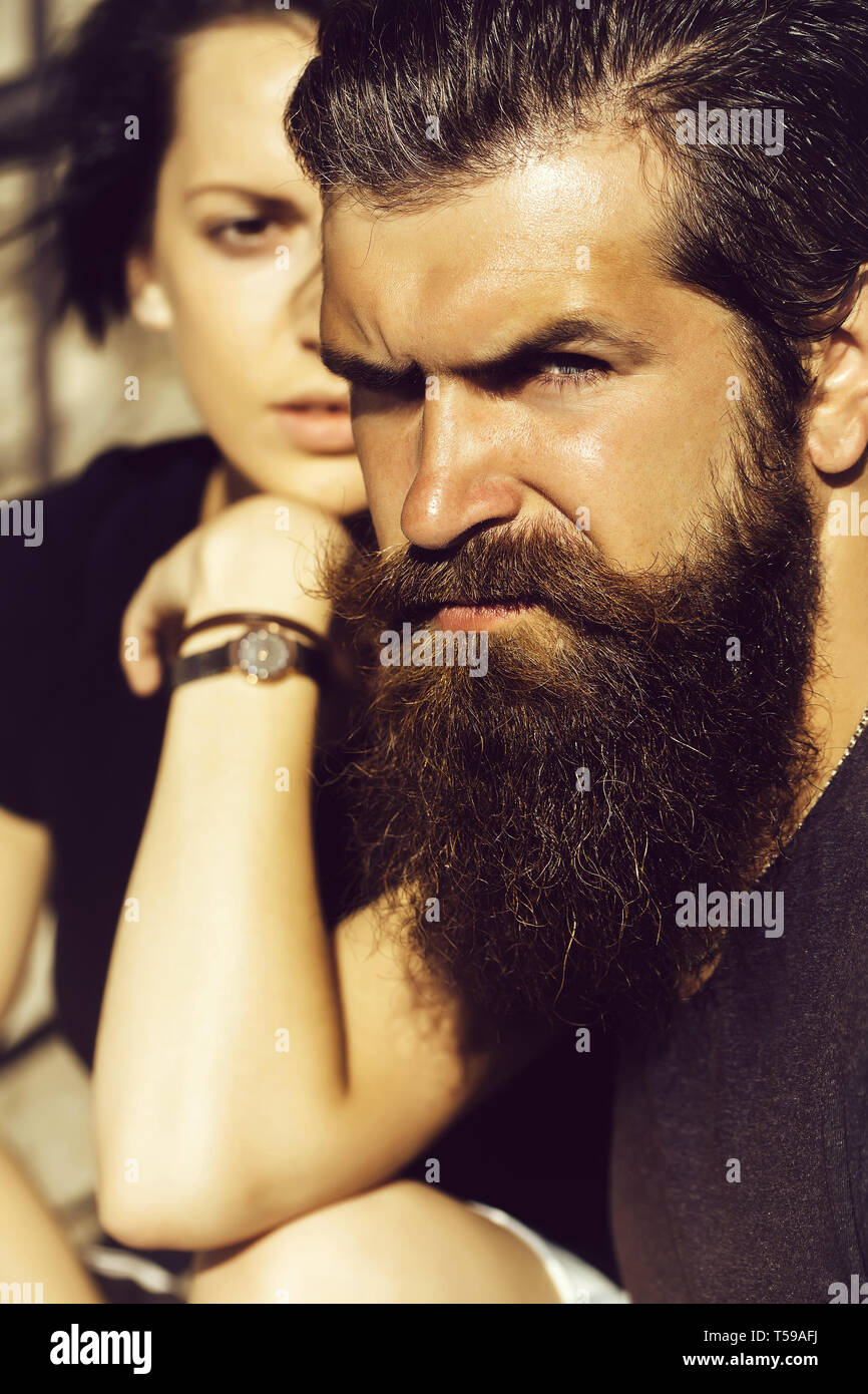 Handsome man and beautiful woman Stock Photo - Alamy