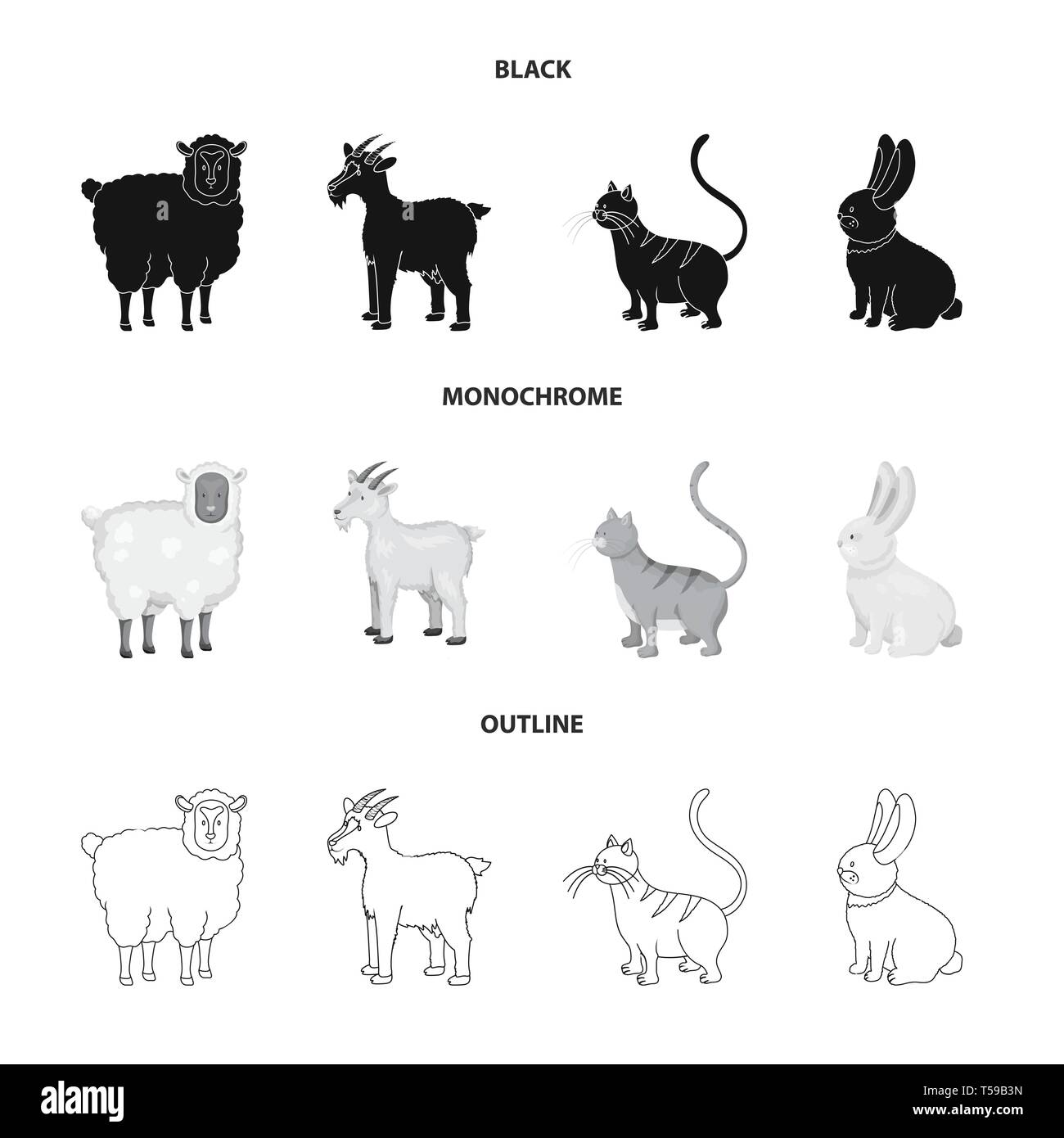 Vector design of breeding and kitchen sign. Collection of breeding and ...