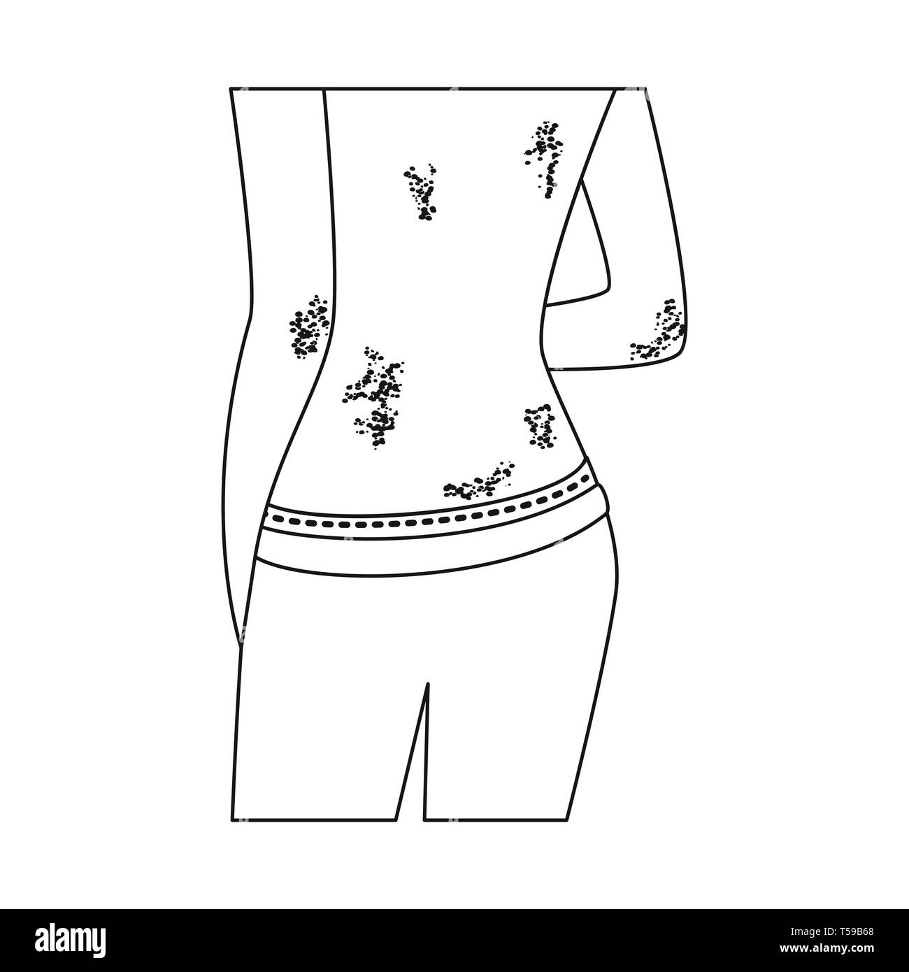 Isolated object of psoriasis and skin sign. Set of psoriasis and eczema ...