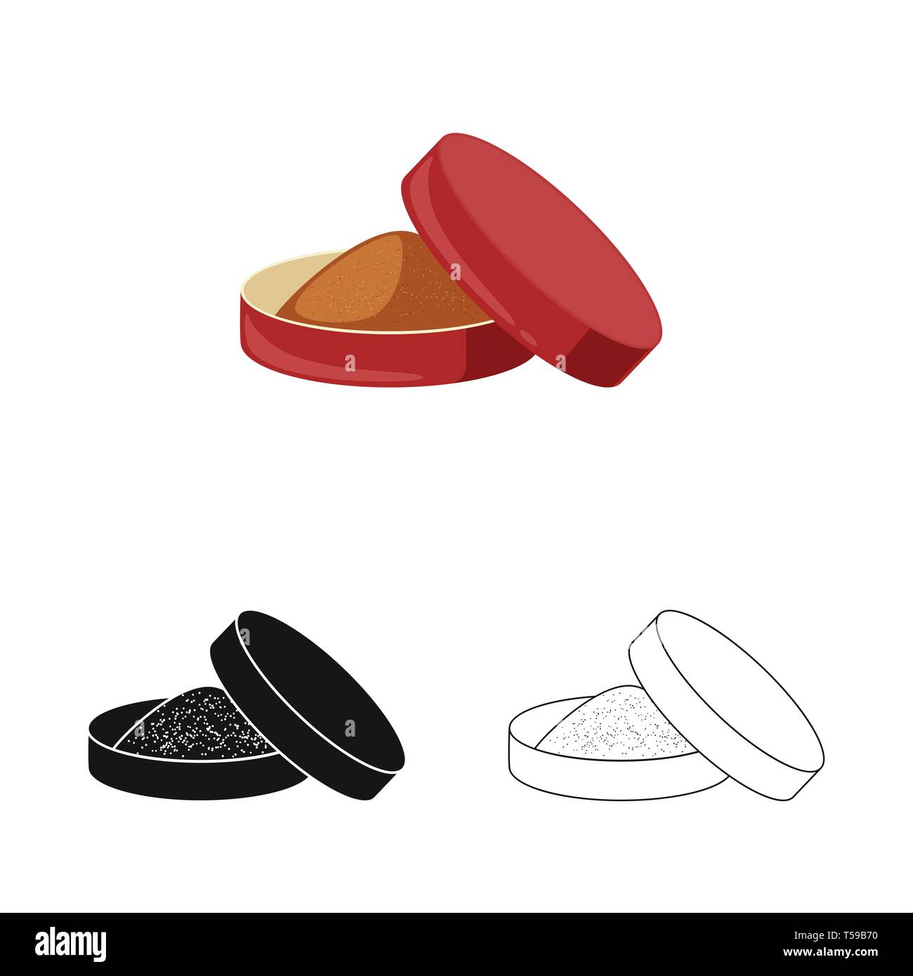 Vector illustration of snuff and delivery icon. Collection of snuff and ...