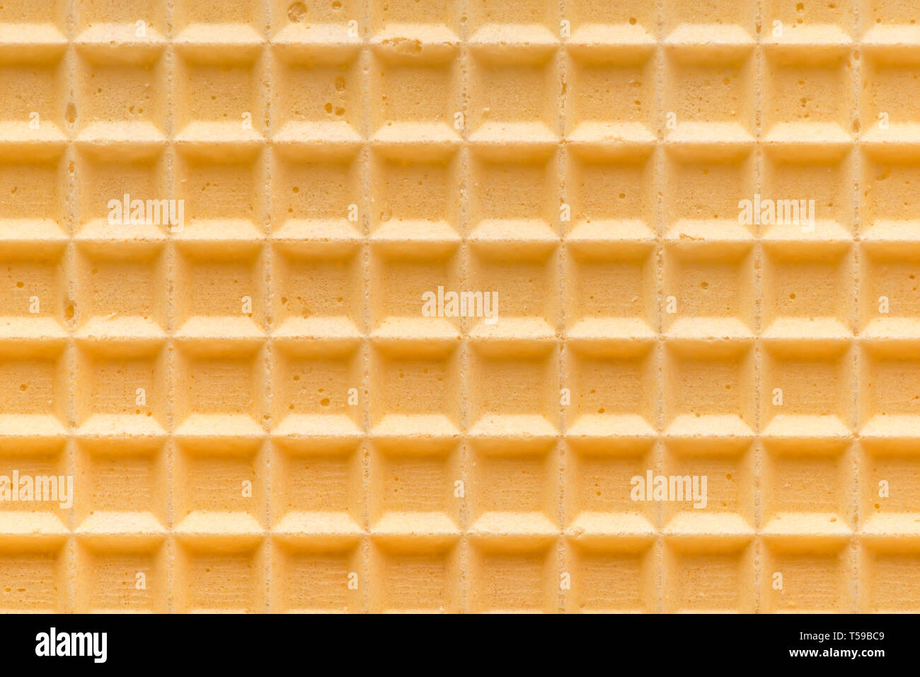 baked empty golden waffle, background for your design, close up Stock ...