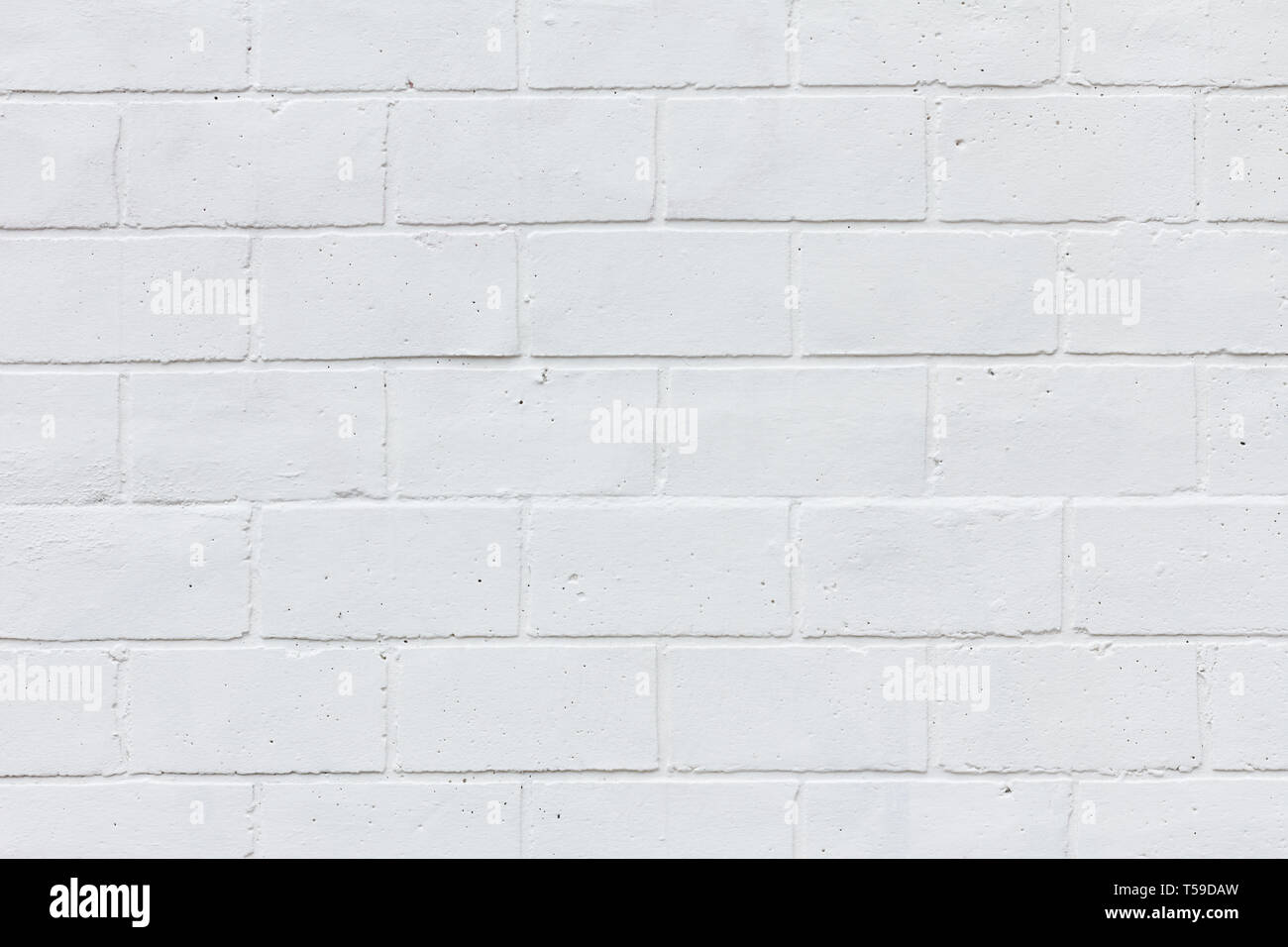 Painted white brick wall texture background Stock Photo - Alamy