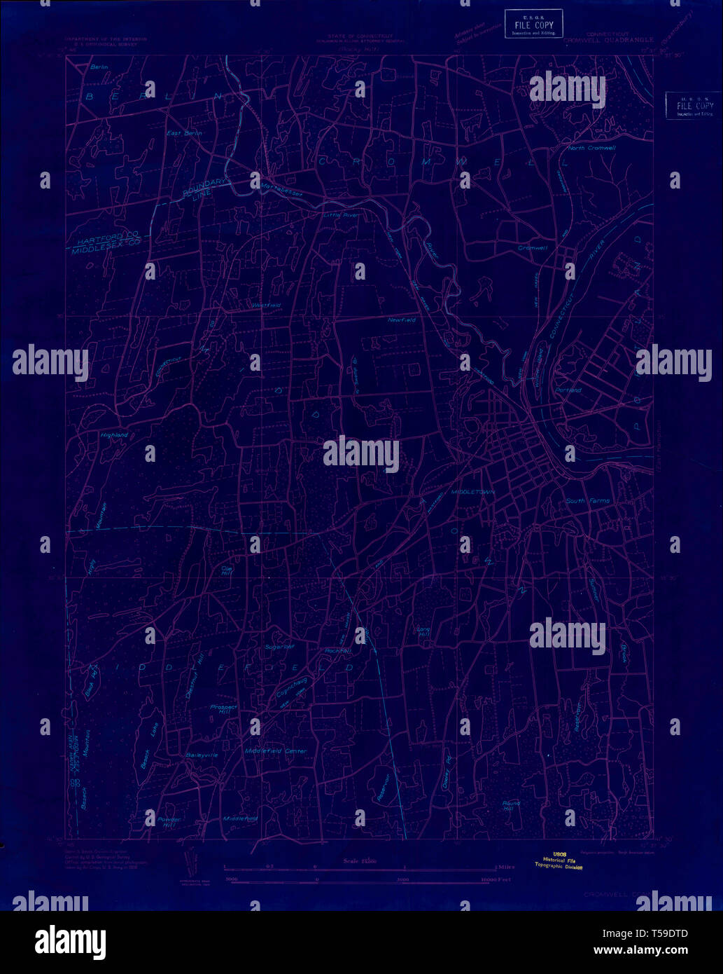 Cromwell connecticut map hi-res stock photography and images - Alamy