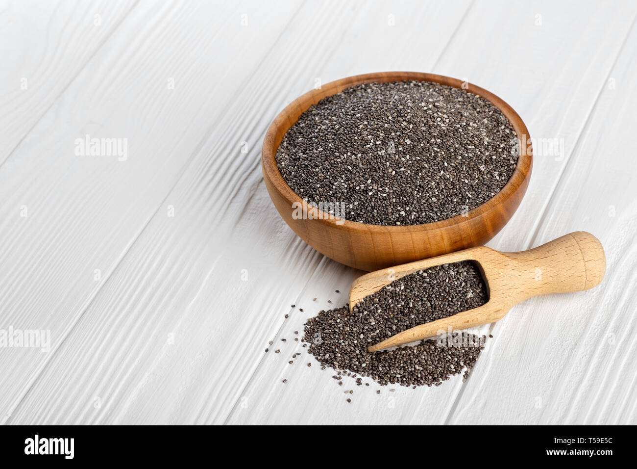 Chia seed healthy superfood hi-res stock photography and images - Alamy