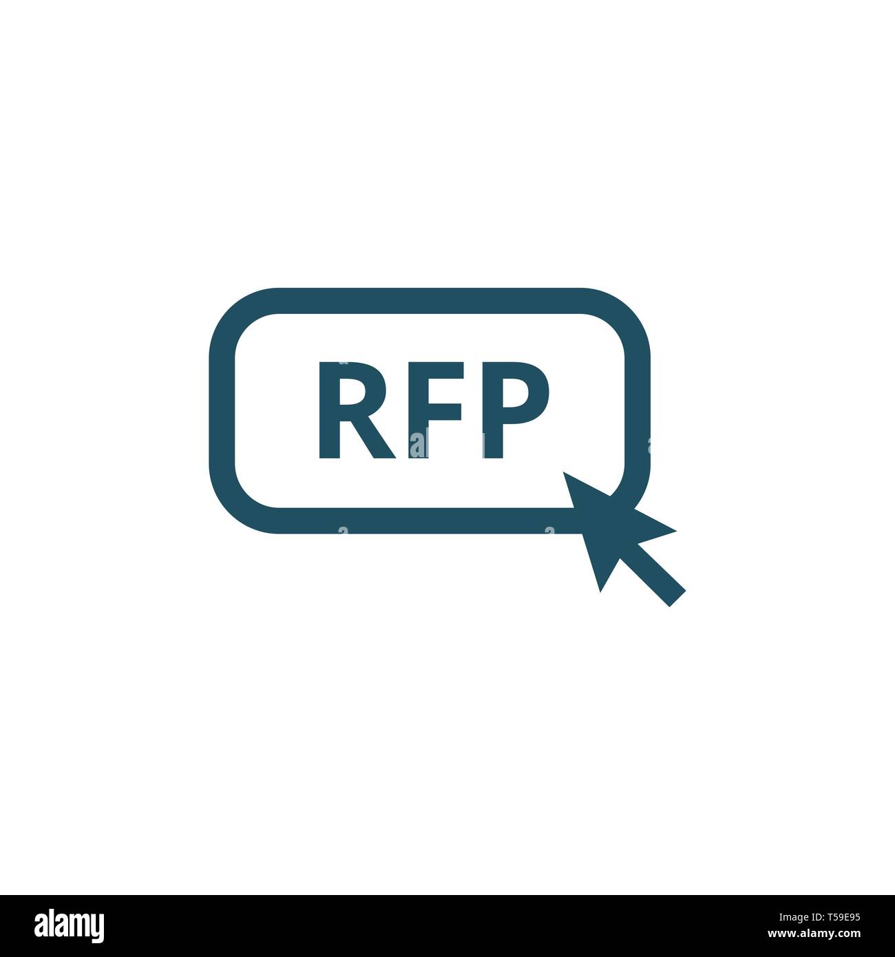 RFP Icon - request for proposal concept - idea Stock Vector Image & Art ...