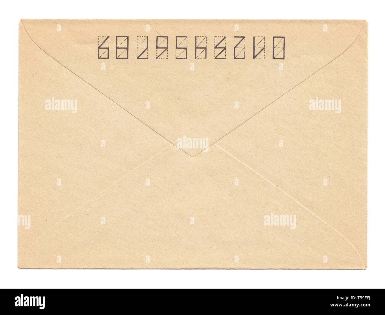 Old yellowed envelope isolated on white background Stock Photo - Alamy