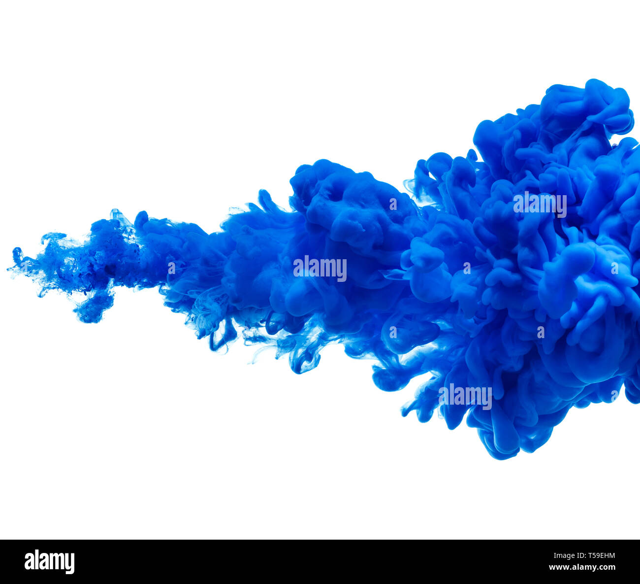 Ink splash cloud in water isolated on white background Stock Photo - Alamy