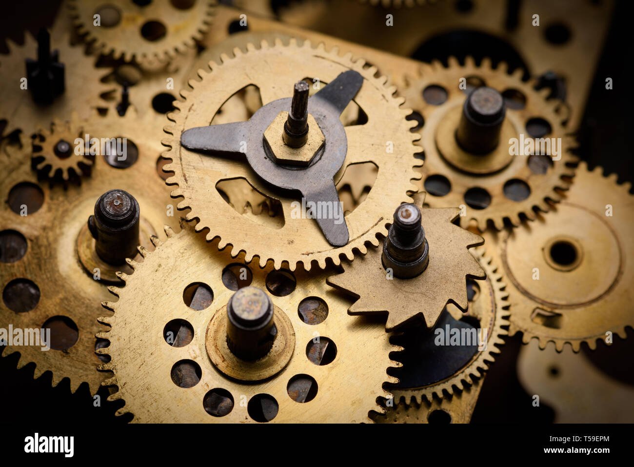 Gears and cogs close-up Stock Photo - Alamy
