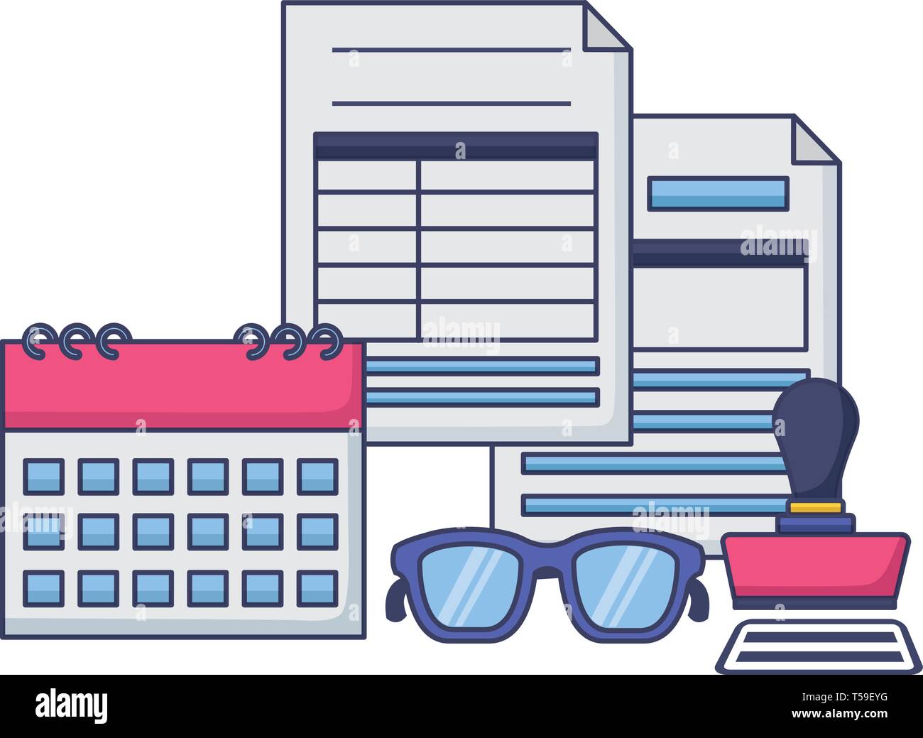 Eyeglasses invoice Stock Vector Images - Alamy