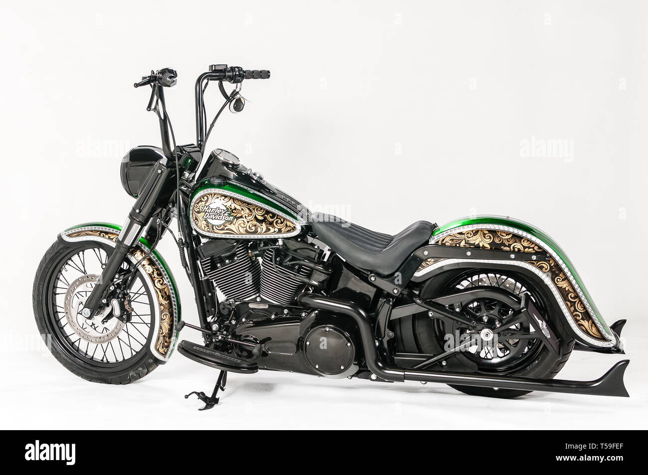 Modified custom motorcycle bike hi-res stock photography and images - Alamy