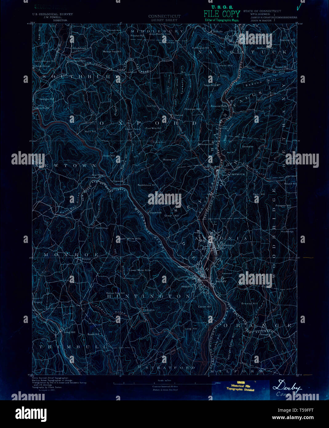 Derby connecticut map hi-res stock photography and images - Alamy