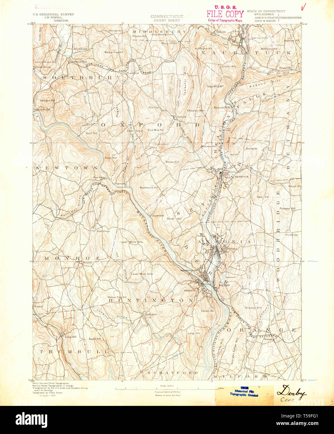 Derby connecticut map hi-res stock photography and images - Alamy