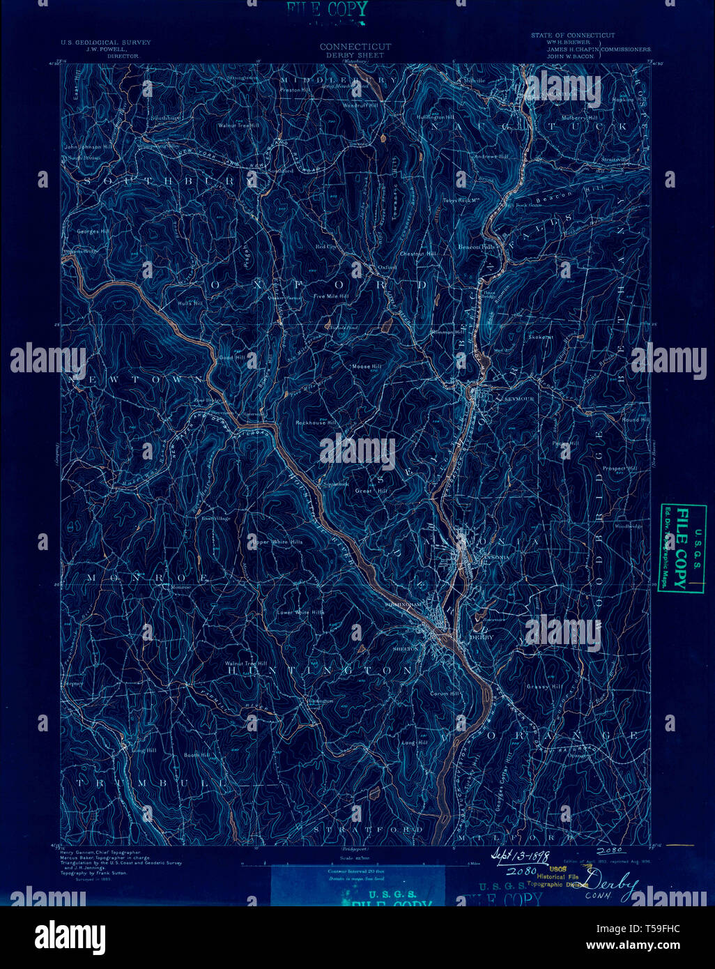 Derby connecticut map hi-res stock photography and images - Alamy