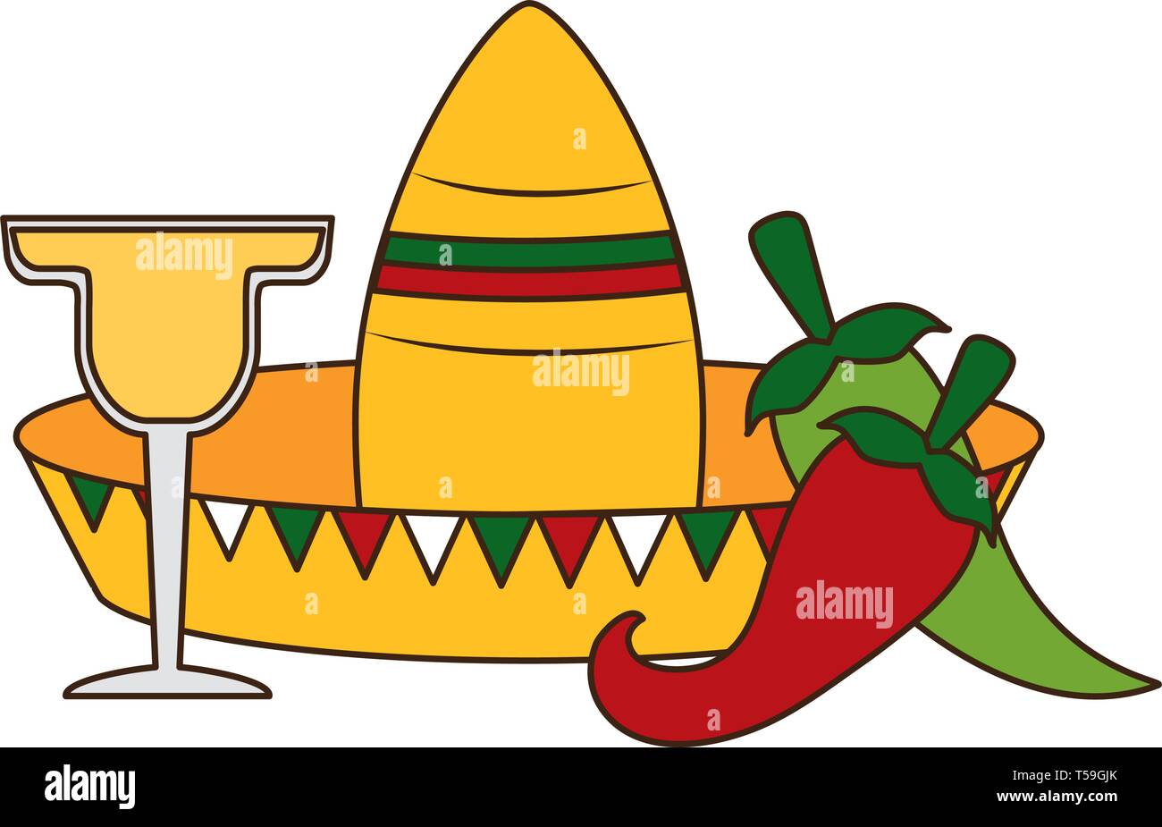 mexican hat traditional Stock Vector Image & Art - Alamy