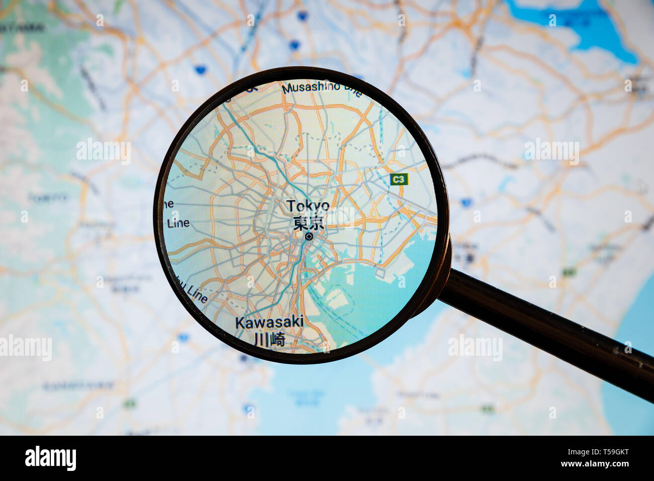 Japan political map hi-res stock photography and images - Alamy