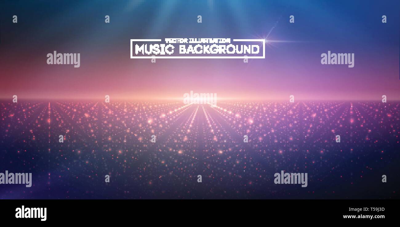 Music abstract background blue. Eps10 vector illustration Stock Vector ...