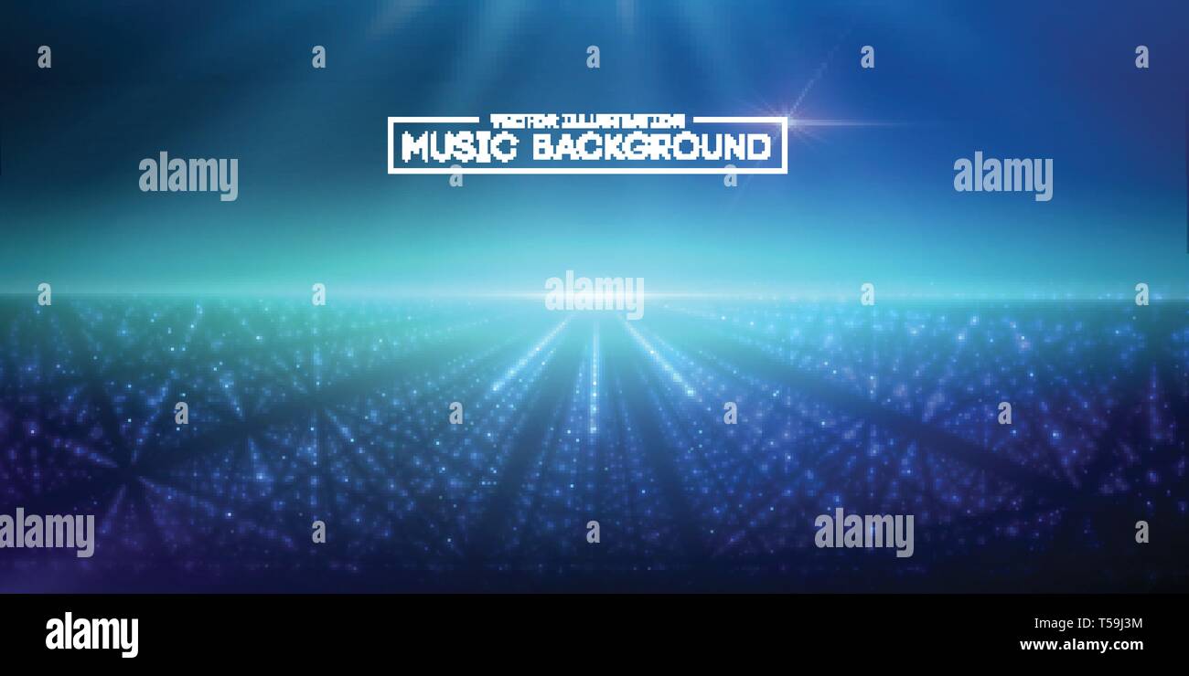 Music abstract background blue. Eps10 vector illustration Stock Vector ...