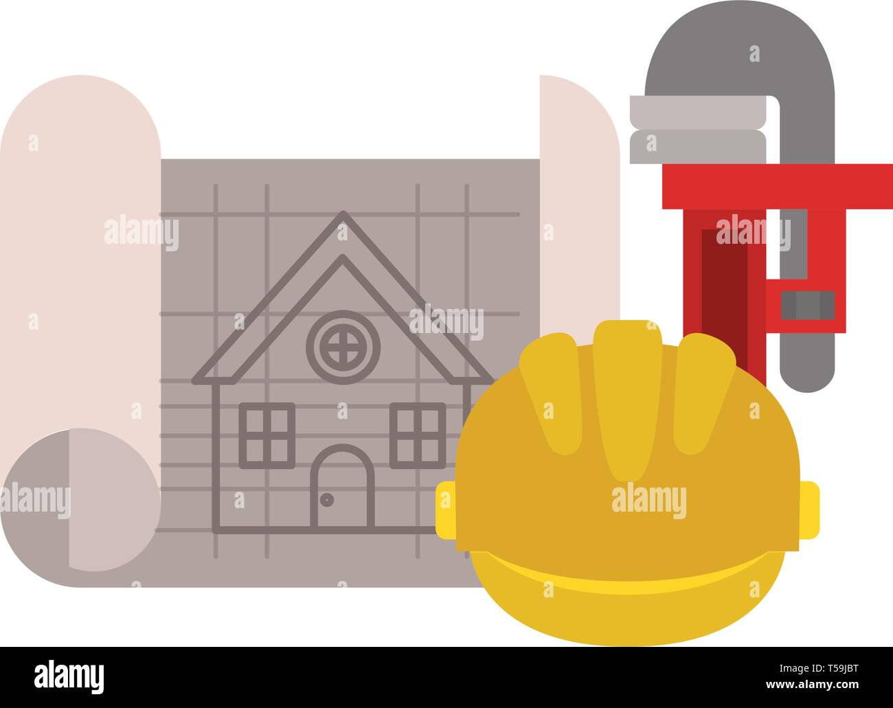 construction plan isolated icon Stock Vector Image & Art - Alamy