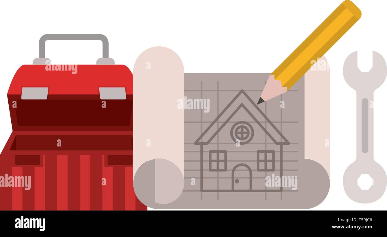 construction tool box isolated icon Stock Vector Image & Art - Alamy