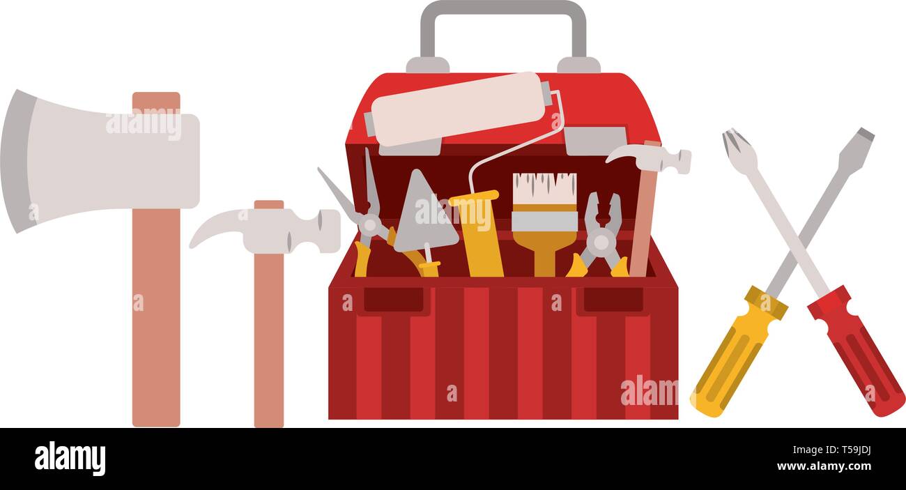 construction tool box isolated icon Stock Vector Image & Art - Alamy