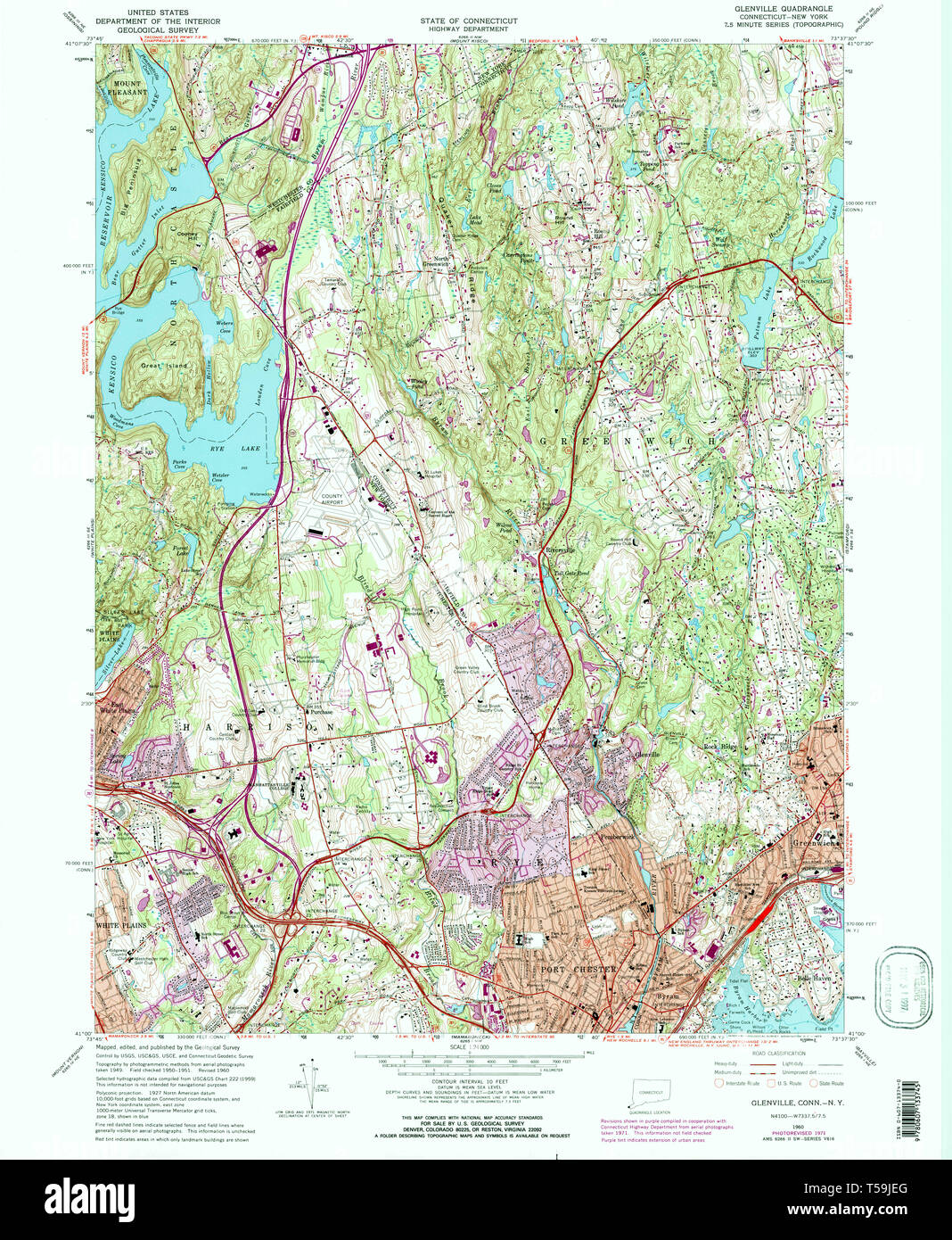 Map of glenville hi-res stock photography and images - Alamy