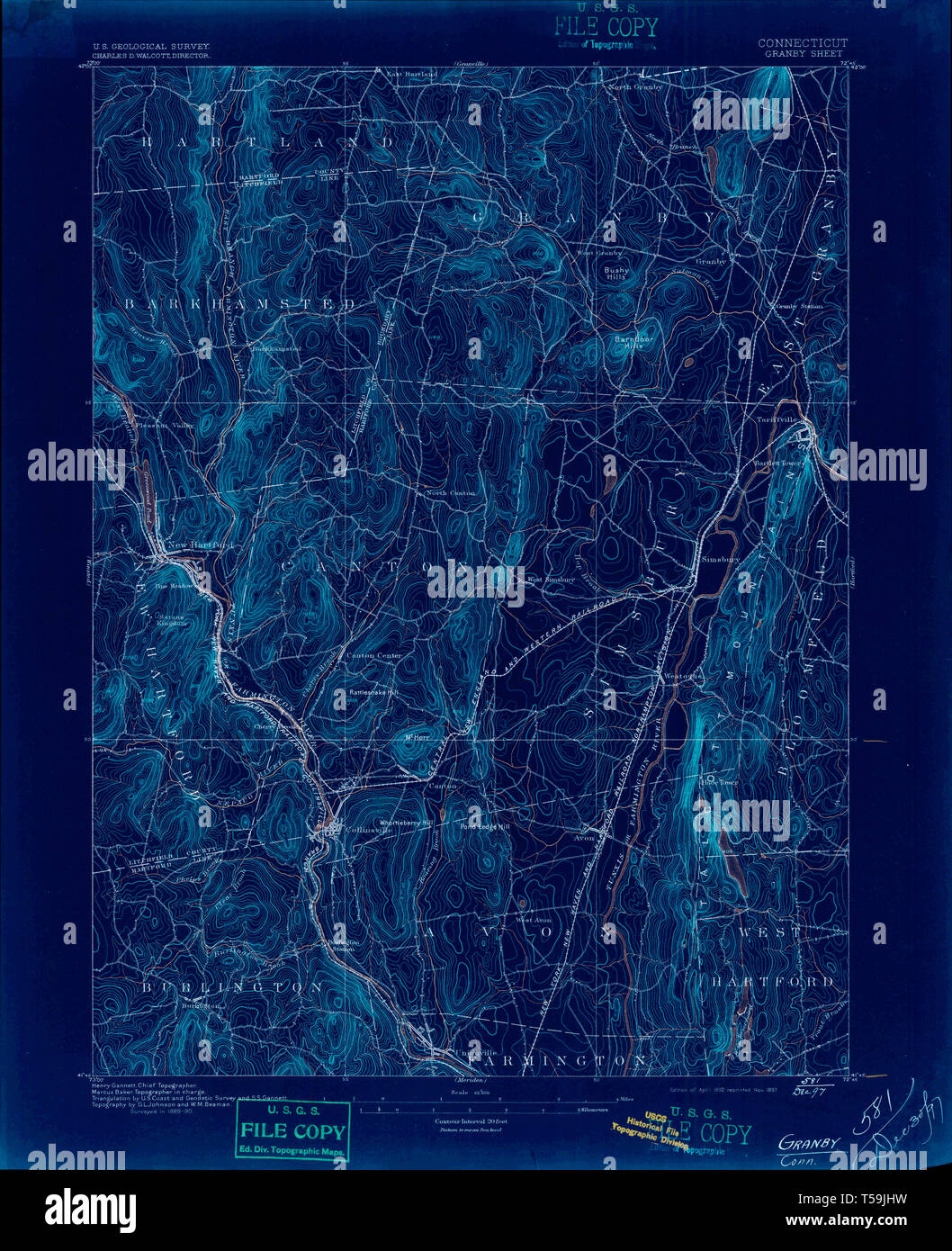 Map of granby hi-res stock photography and images - Alamy
