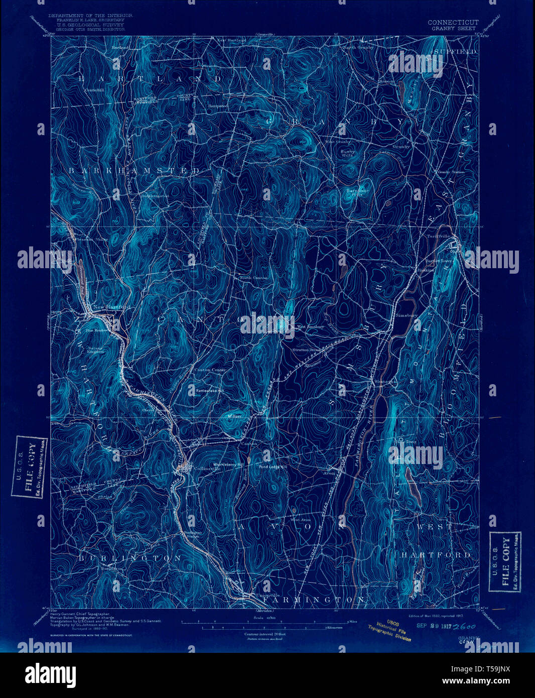 Map of granby hi-res stock photography and images - Alamy