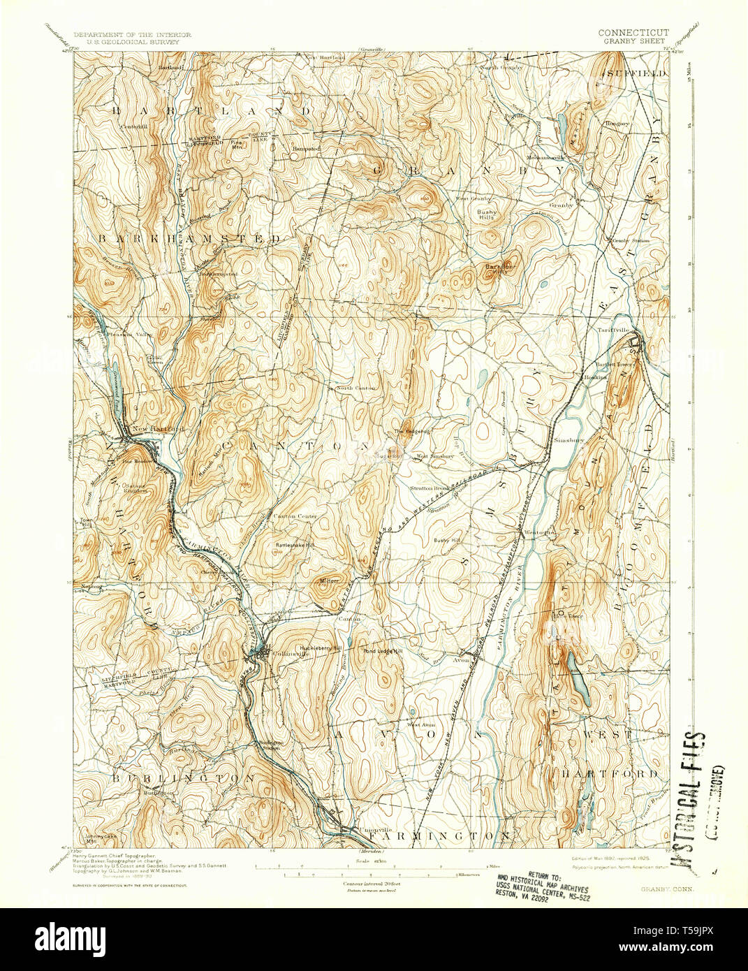 Map Of Granby High Resolution Stock Photography and Images - Alamy