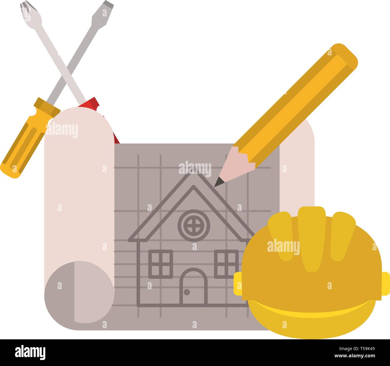 construction plan isolated icon Stock Vector Image & Art - Alamy