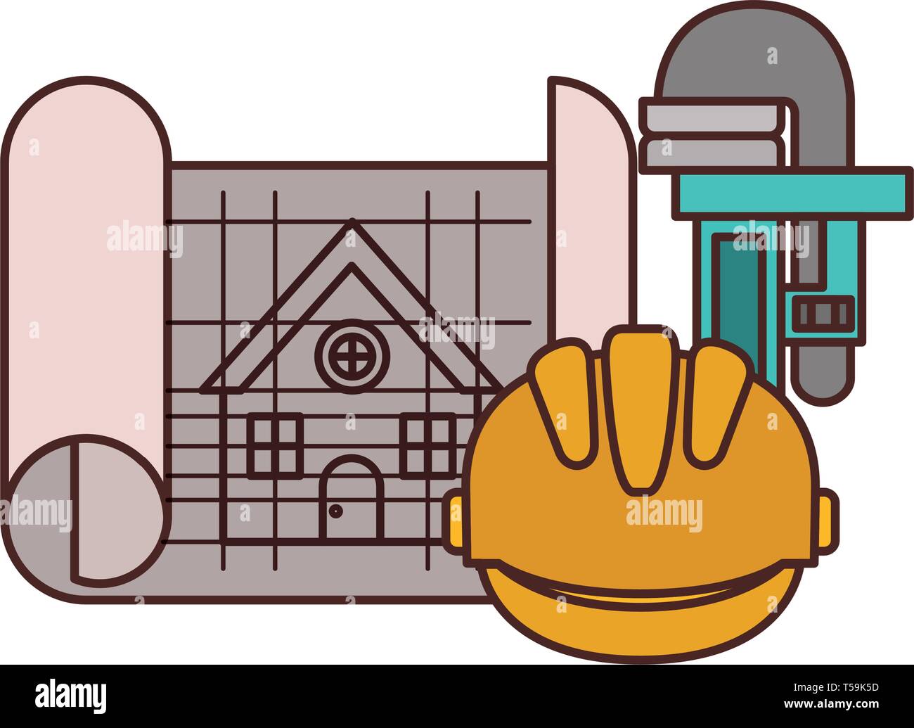 construction plan isolated icon Stock Vector Image & Art - Alamy