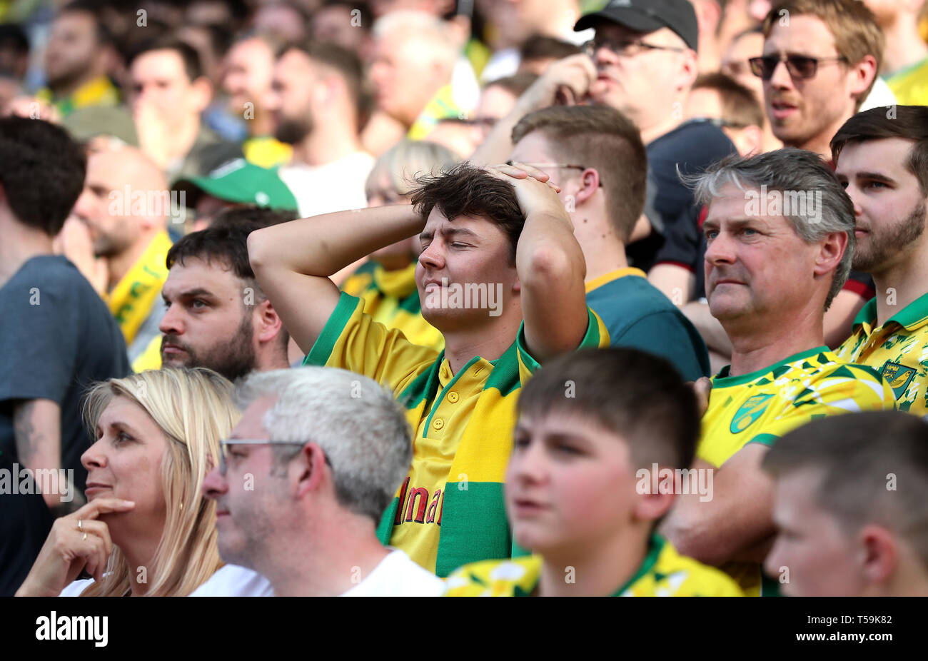 Norwich city fans stoke hi-res stock photography and images - Alamy