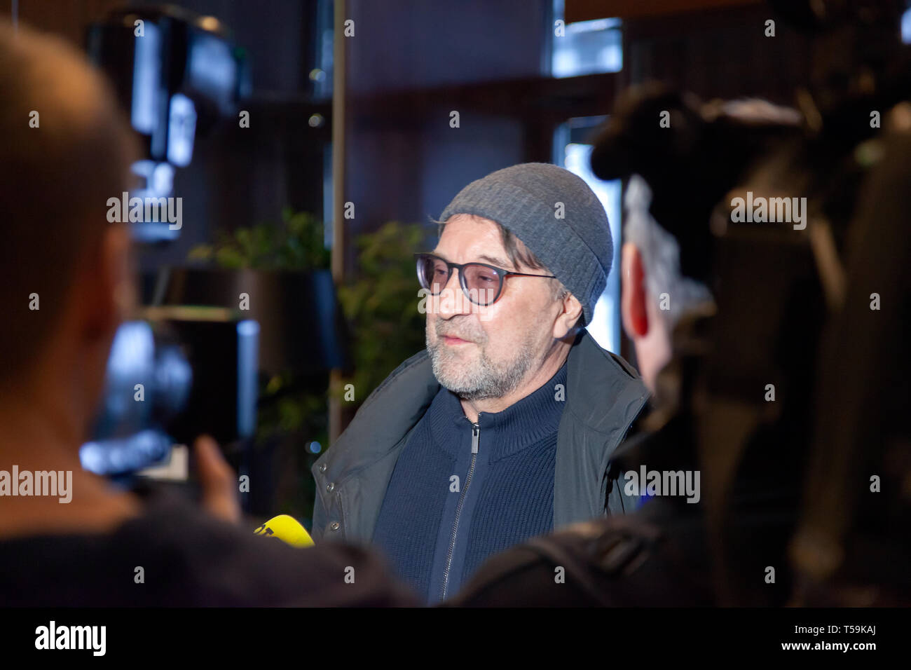 Russia Kemerovo 2019-02-26 Yuri Shevchuk frontman soloist of DDT rock ...