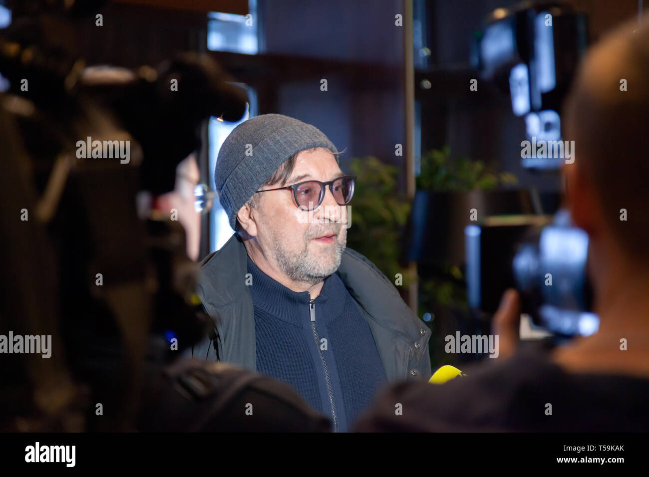 Russia Kemerovo 2019-02-26 Yuri Shevchuk frontman soloist of DDT rock ...