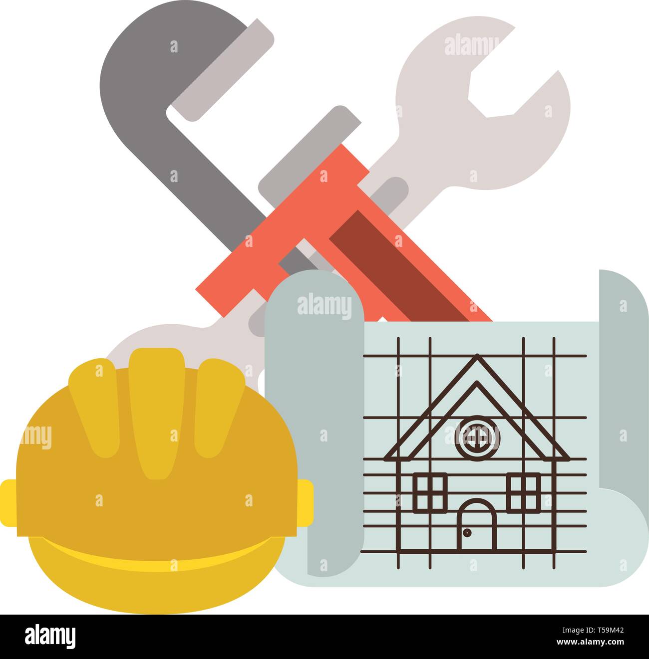 construction plan isolated icon Stock Vector Image & Art - Alamy