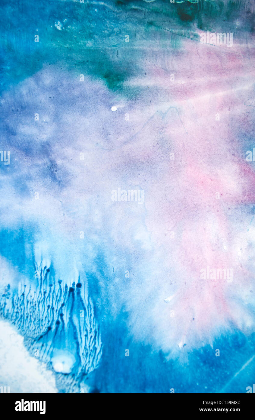 Splashes of watercolor texture. Original abstract blob, paper, stone ...