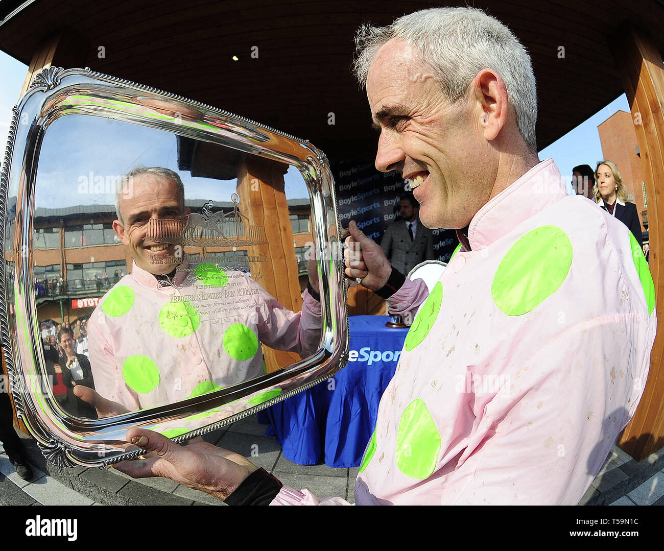 The Boylesports Grand National. Burrows Saint won for jockey Ruby Walsh ...