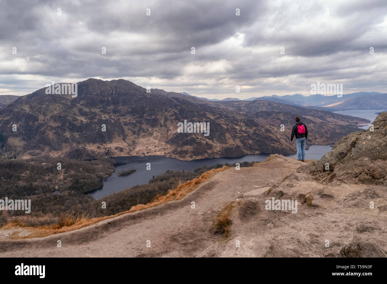 Ben aan forest mountain hi-res stock photography and images - Alamy