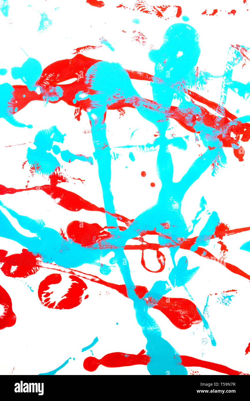 Vibrant Paint Splatter on White Background Stock Photo - Alamy