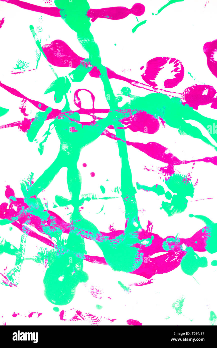 Vibrant Paint Splatter on White Background Stock Photo - Alamy