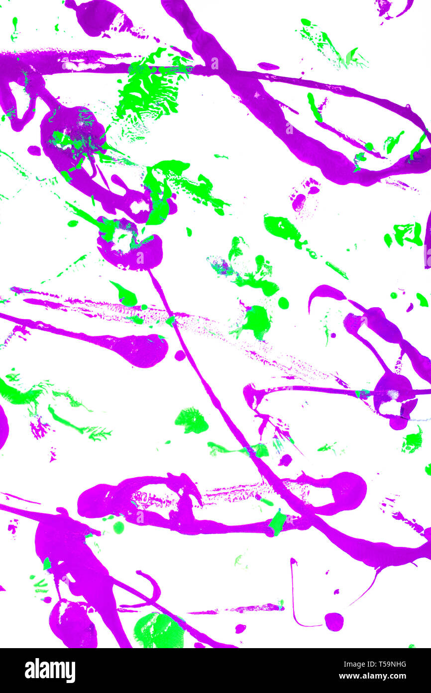 Vibrant Paint Splatter on White Background Stock Photo - Alamy