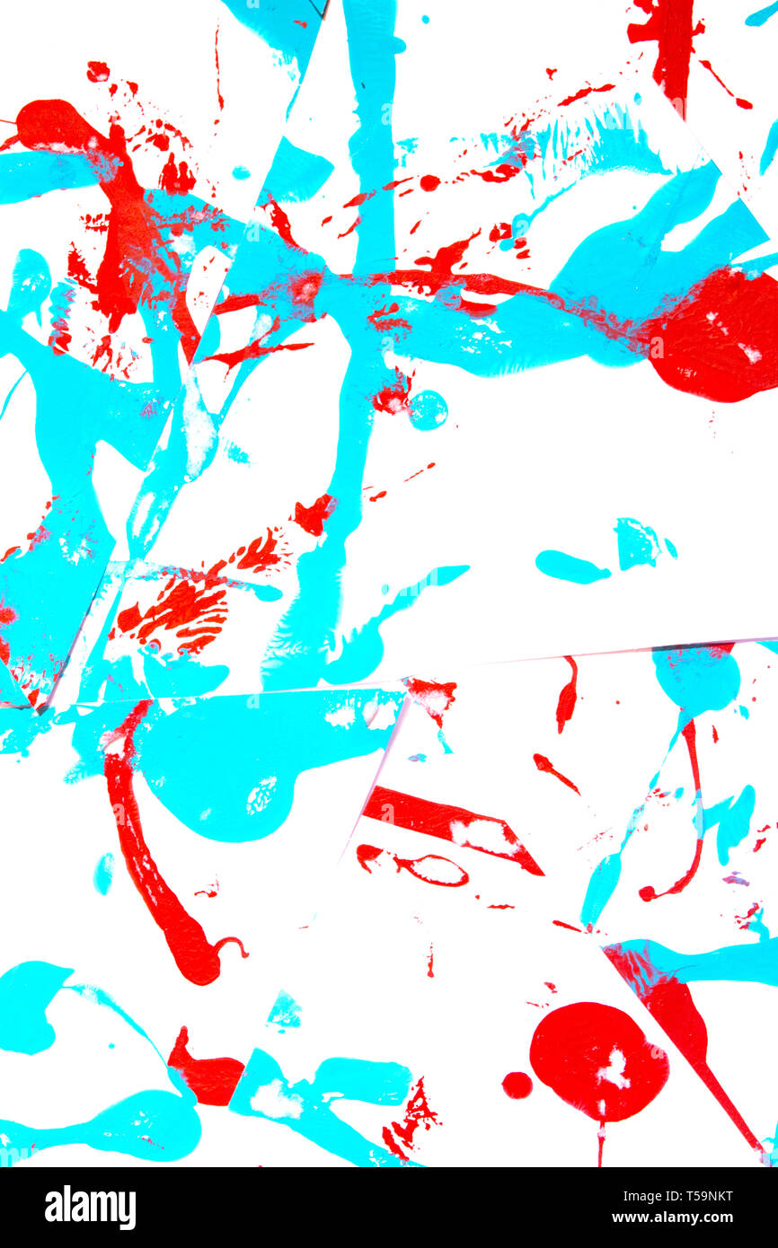 Vibrant Paint Splatter on White Background Stock Photo - Alamy